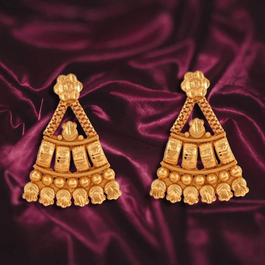 Salankara Creation Designer U Shape Mala/ Har with Earrings Set